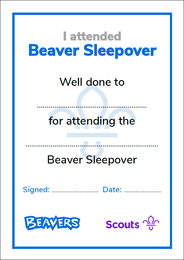 Sleepover / Camp | Mossy Resources